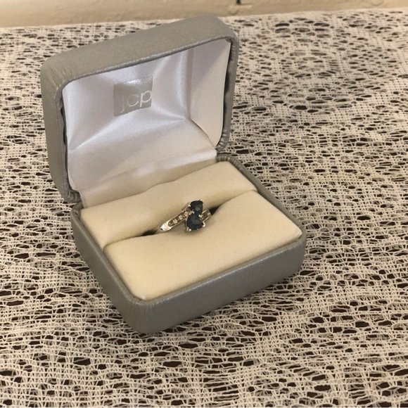 jcpenney | Jewelry | New In Box Jcp Sterling Silver 925 Sapphire And Cz ...